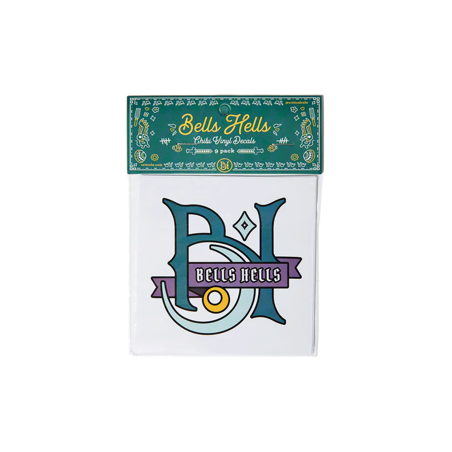 Critical Role Bells Hells Chibi Vinyl Decals Set 9 Pack | Valkyries Vault