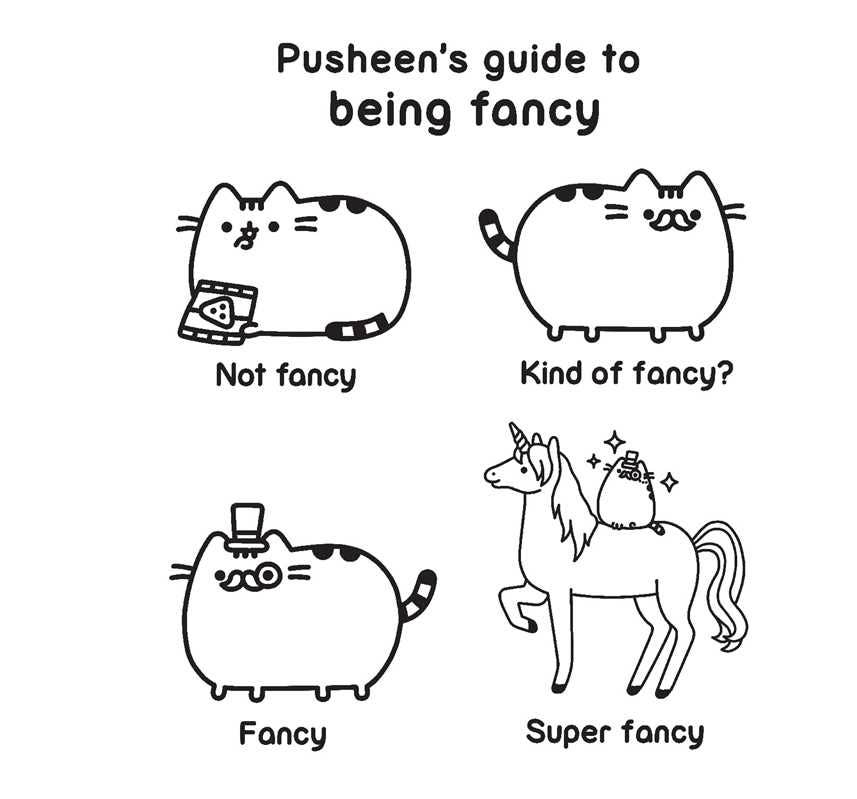pusheen cat coloring pages